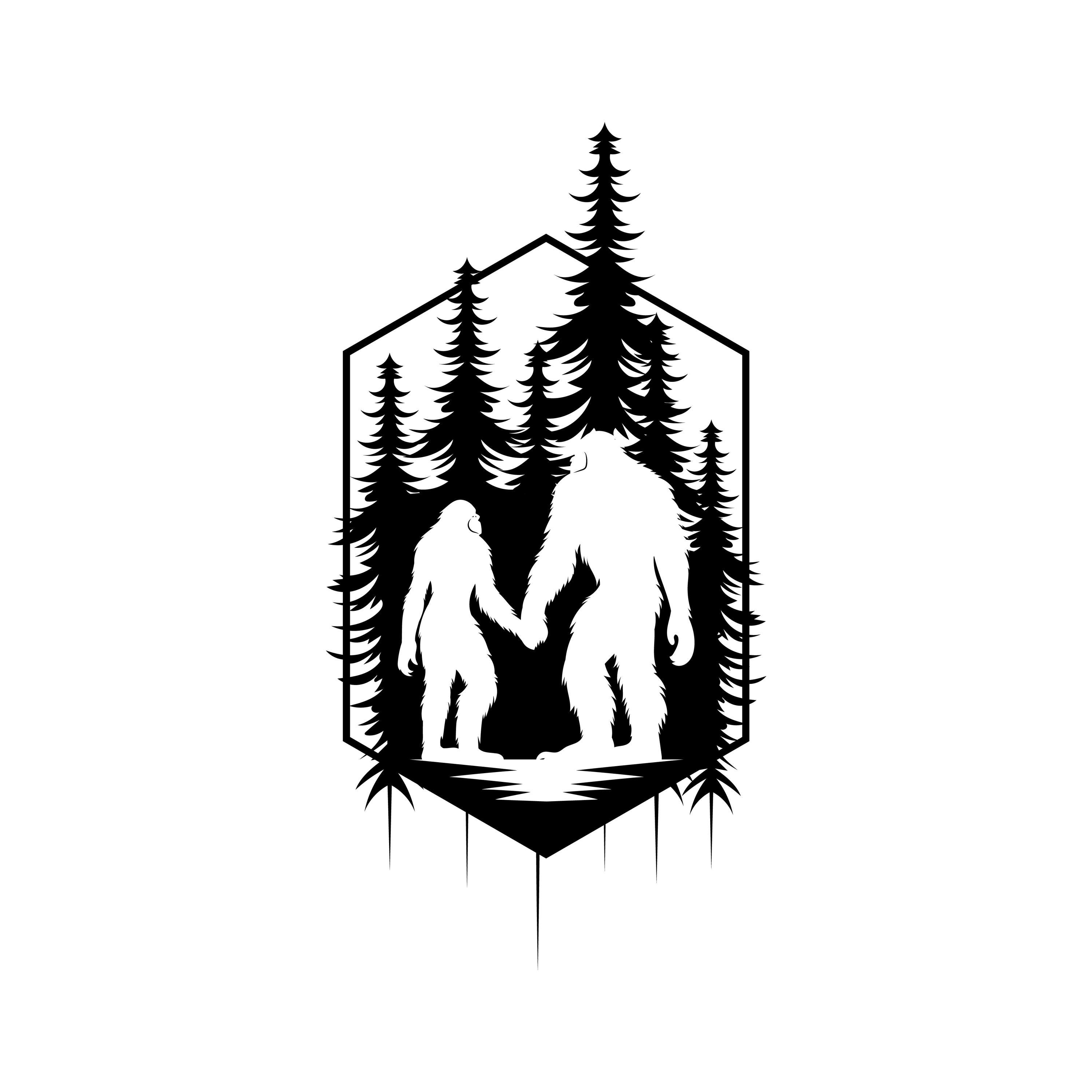 Sasquatch Couple SVG / Sasquatch / SVG Cut File / Car Decal SVG ...