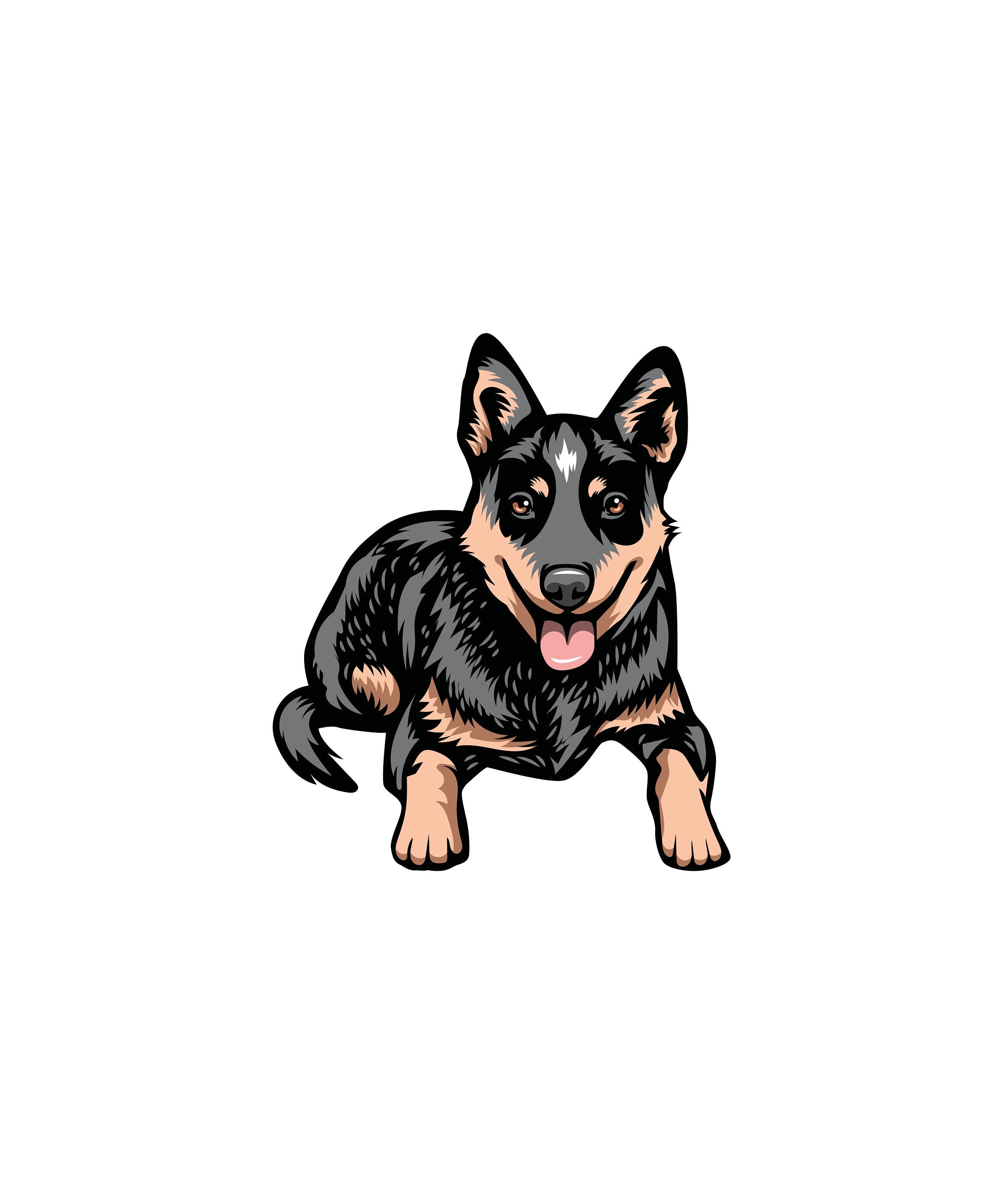 Australian Blue Heeler SVG / SVG Cut File / Car Decal SVG / Instant ...