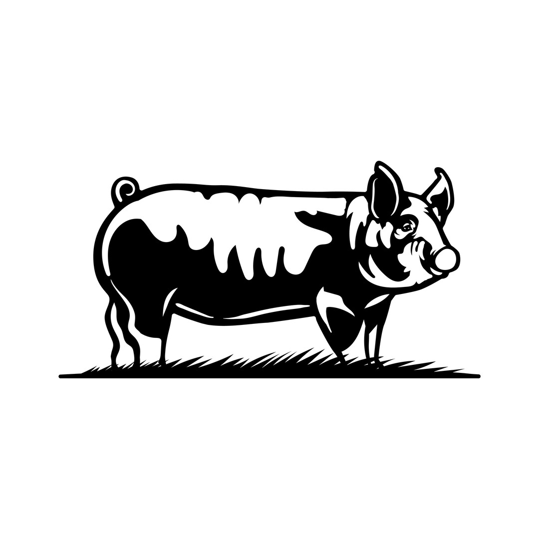Pig SVG / SVG Cut File / Car Decal SVG / Instant Download / Printable ...