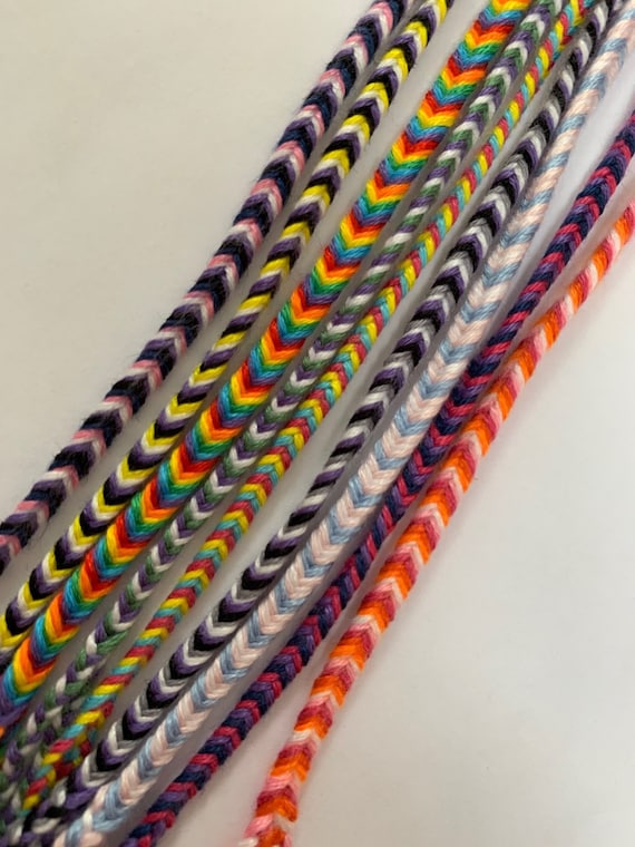 LGBTQ PRIDE Handmade Fishtail Adjustable Friendship Bracelet - Etsy UK