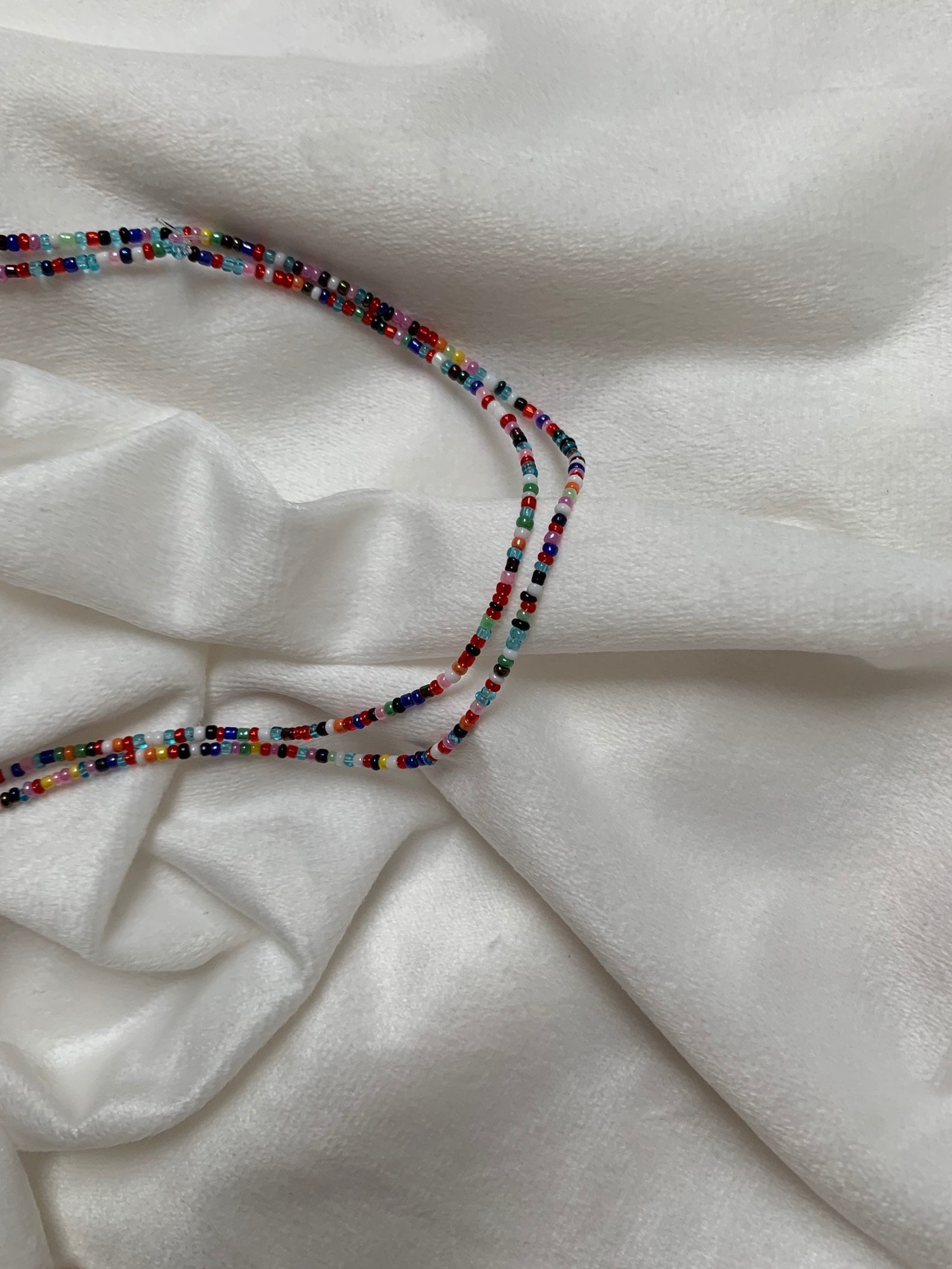Multicolour Seed Bead Necklace Outer Banks Style - Etsy
