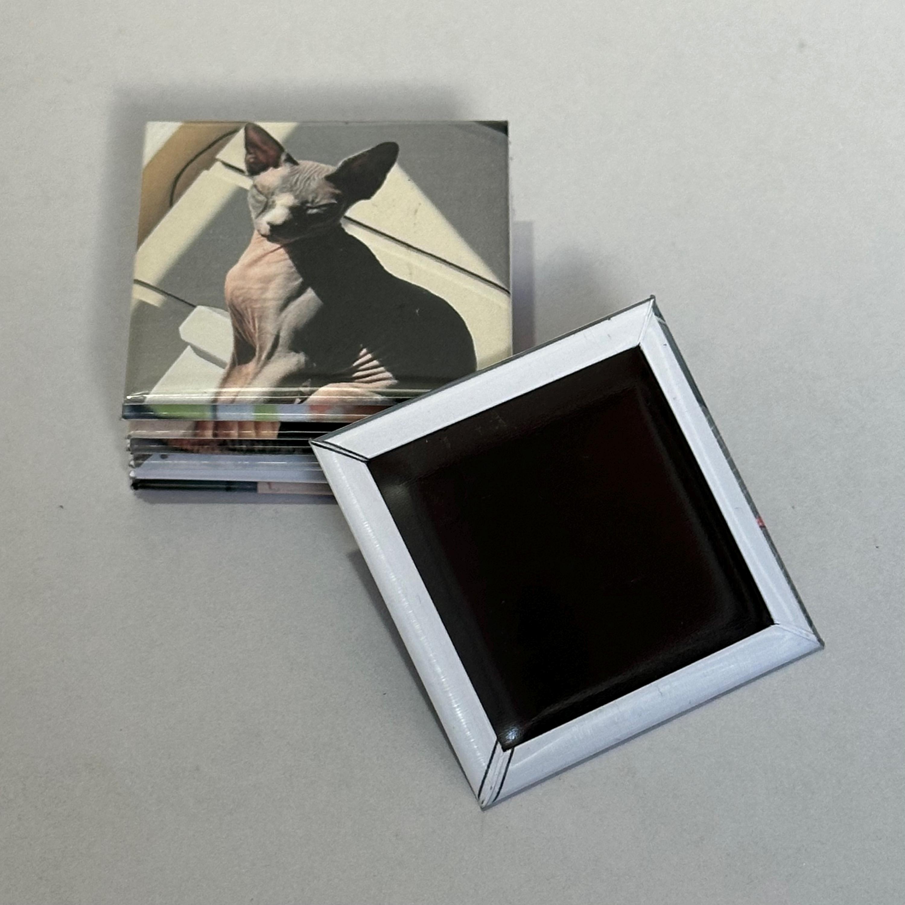 Personalised Photo Fridge Magnet - Customise Your Own Custom 5cm Square ...