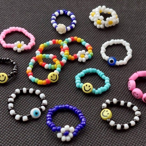 Beaded Ring - Etsy