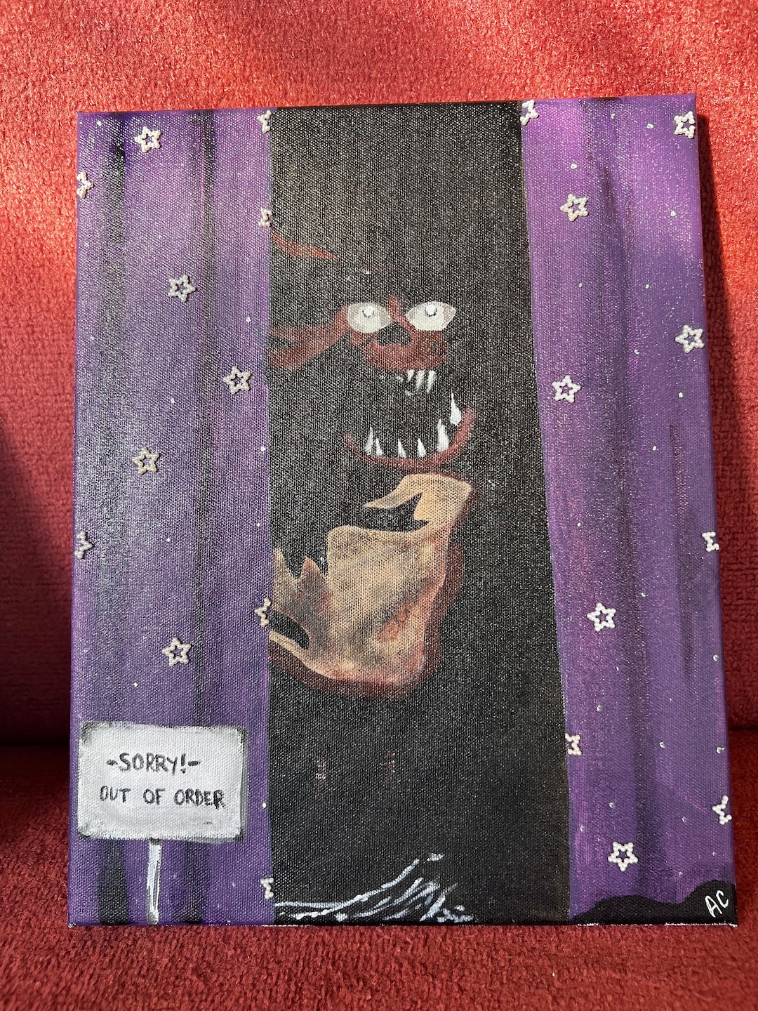Foxy Five Nights at Freddys Original Art by Astryd Renee FNAF - Etsy