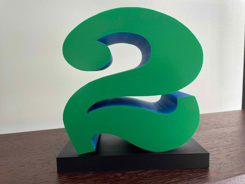 Number Two 2: One Through Zero the Ten Numbers Sculpture - Etsy