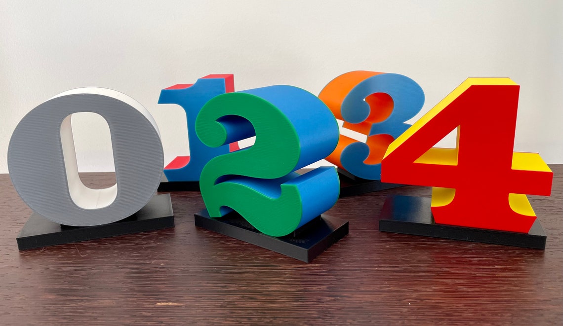 Number Two 2: One Through Zero the Ten Numbers Sculpture - Etsy