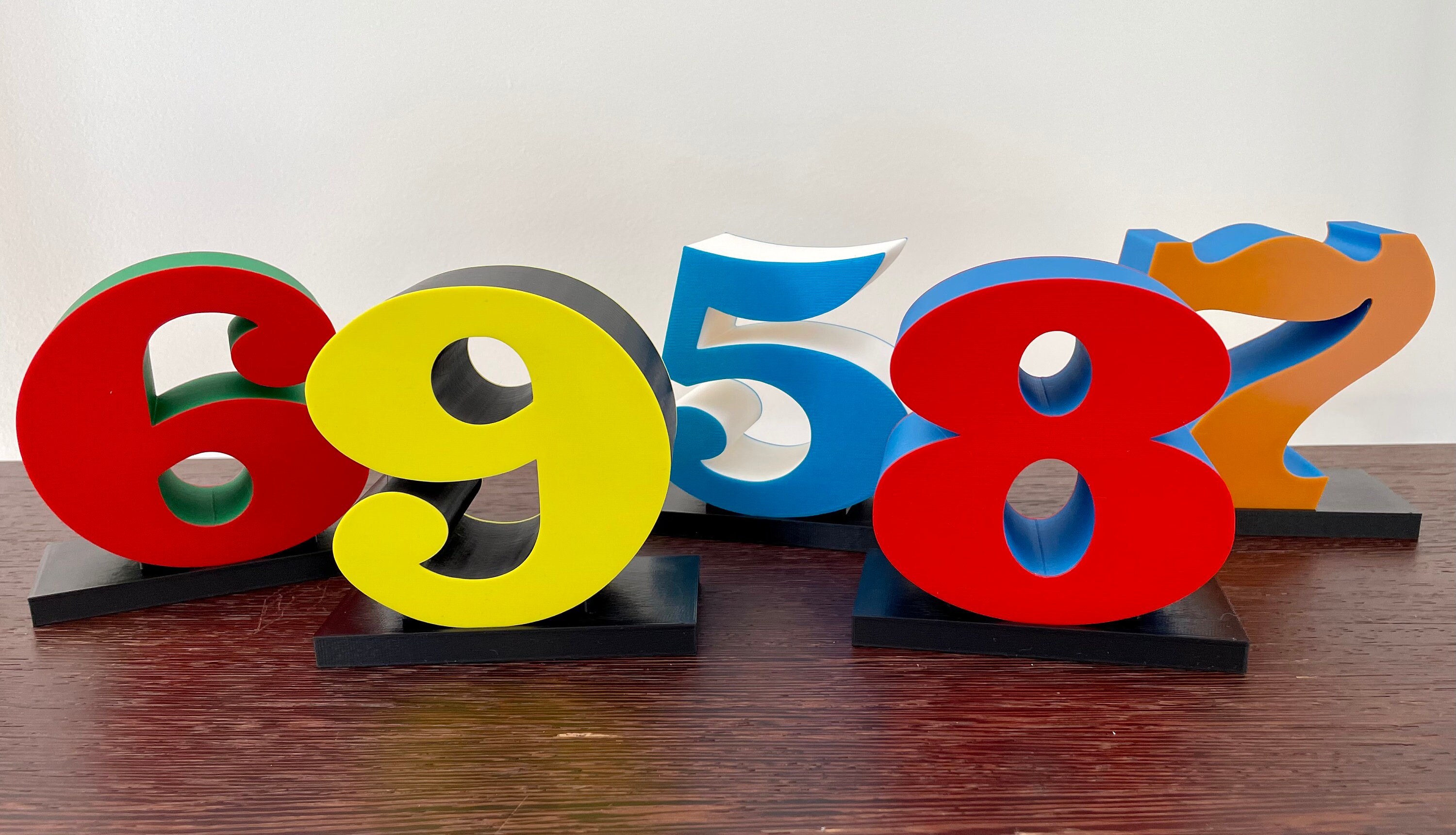 Number Zero 0: One Through Zero the Ten Numbers Sculpture Pop Art Sign ...