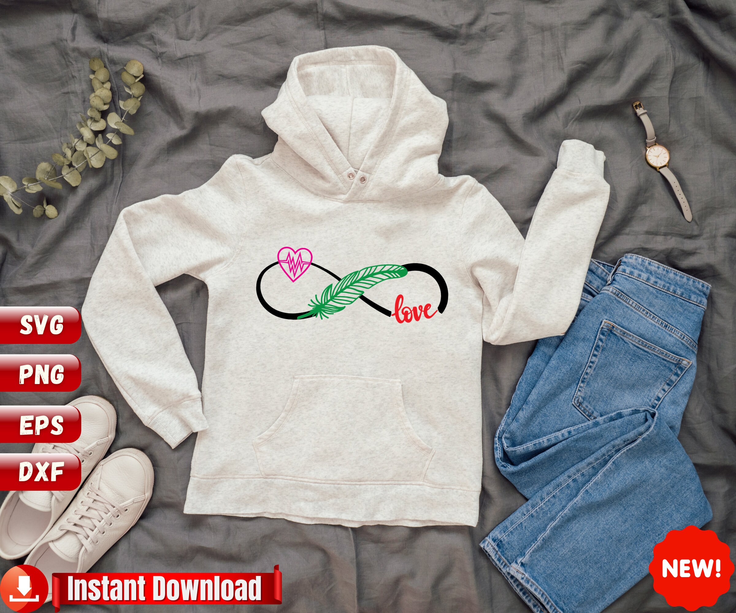 Infinity Feather Svg Feathers Svg Feather Bundle Svg - Etsy