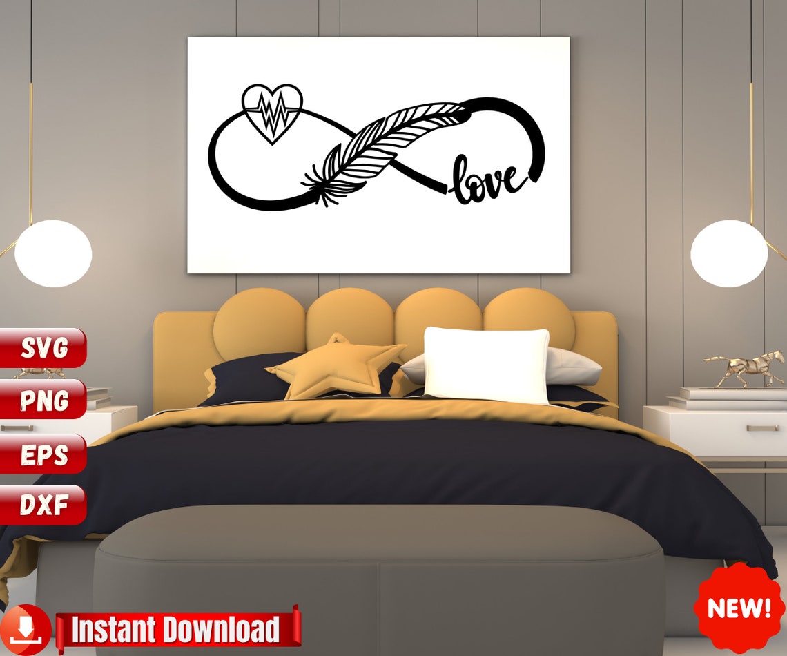 Infinity Feather Svg Feathers Svg Feather Bundle Svg - Etsy