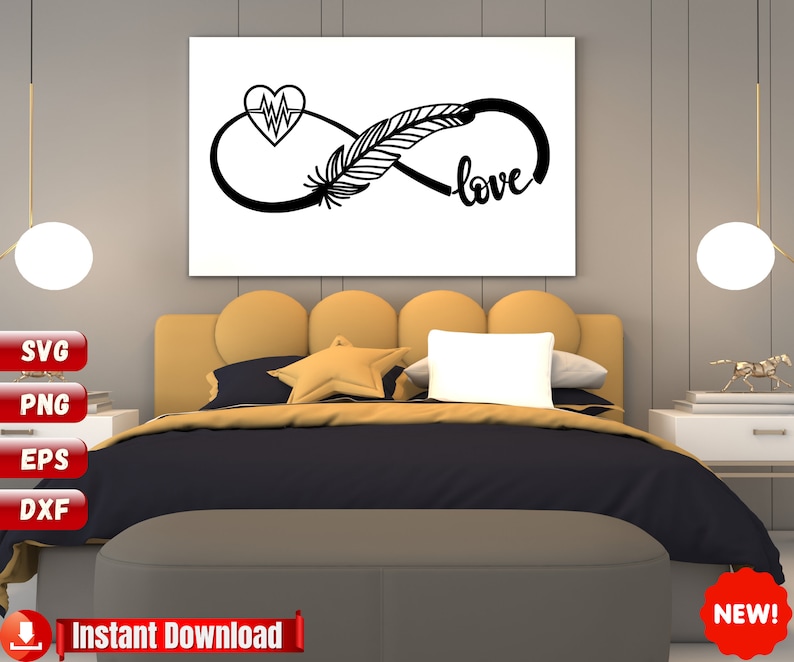 Infinity Feather Svg Feathers Svg Feather Bundle Svg - Etsy