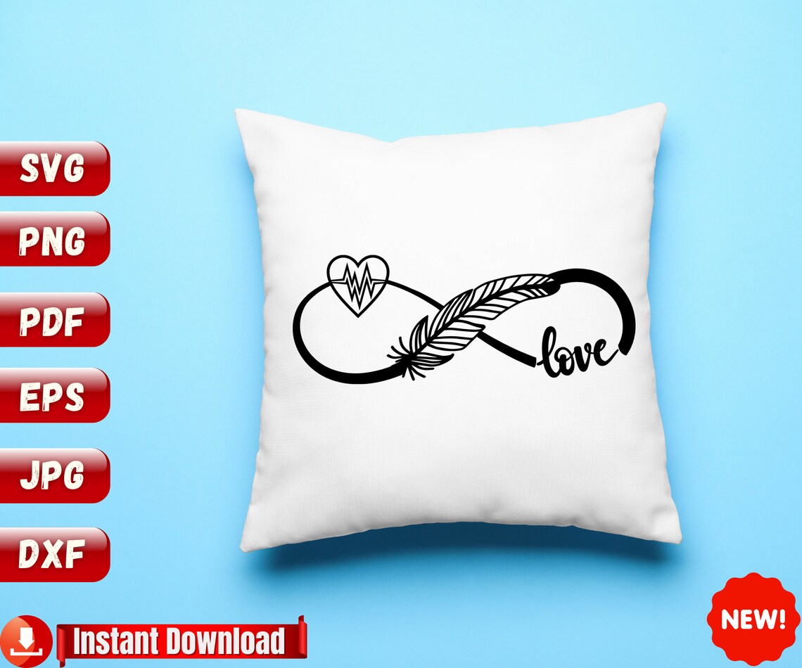 Feathers Svg, Infinity Svg, Feather Bundle Svg, Birds Feather Svg, Boho ...