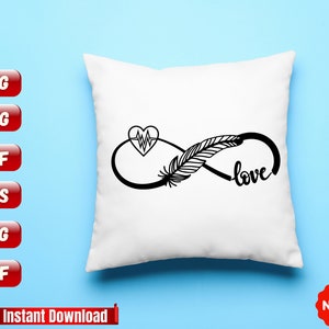 Feathers Svg, Infinity Svg, Feather Bundle Svg, Birds Feather Svg, Boho ...