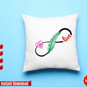 Infinity Feather Svg, Feathers Svg, Feather Bundle Svg, Infinity Symbol ...