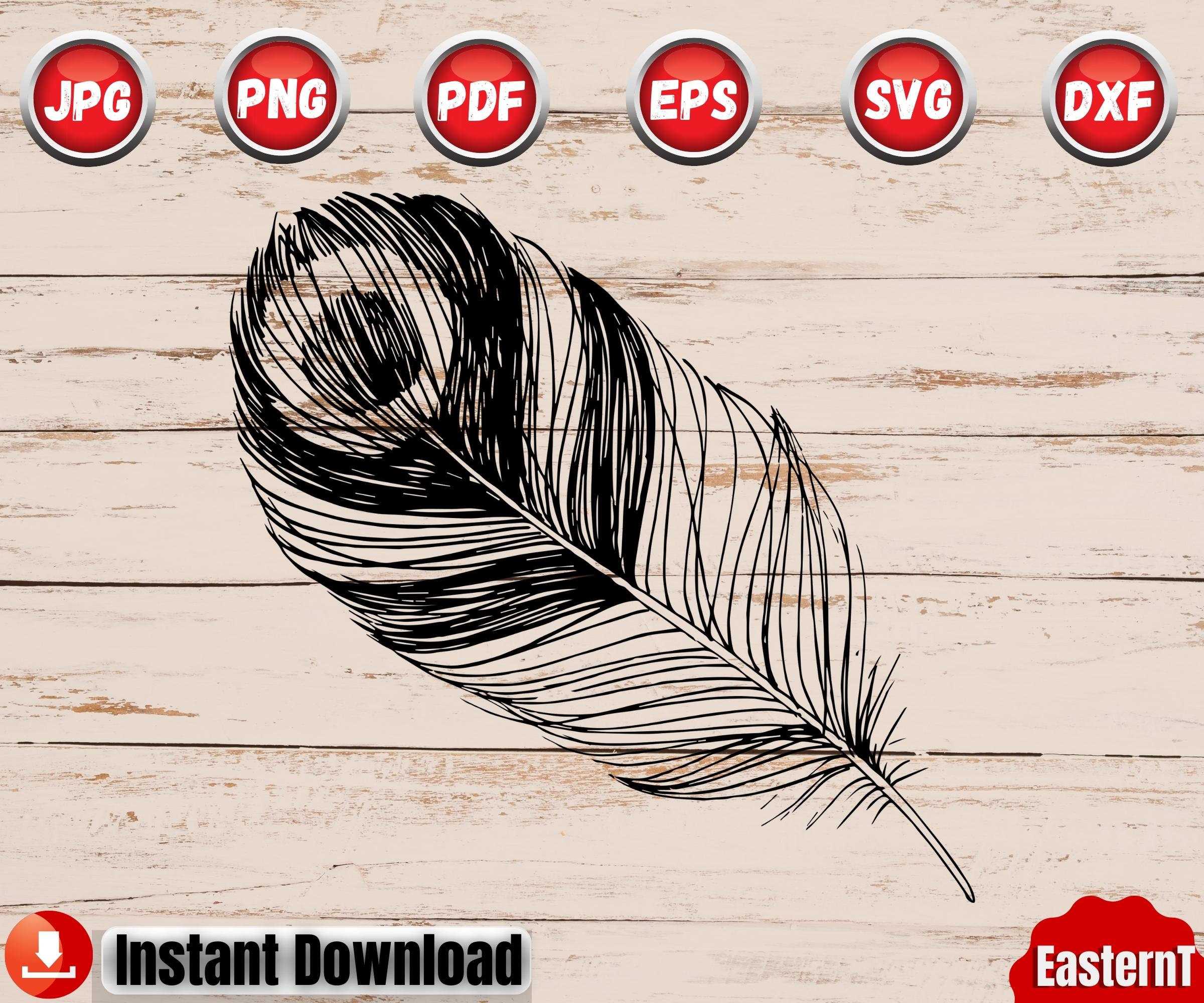 Feather Bundle Svg, Feathers Svg, Birds Feather SVG, Boho Svg, Instant ...