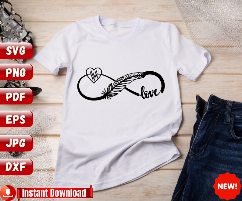 Feathers Svg, Infinity Svg, Feather Bundle Svg, Birds Feather Svg, Boho ...