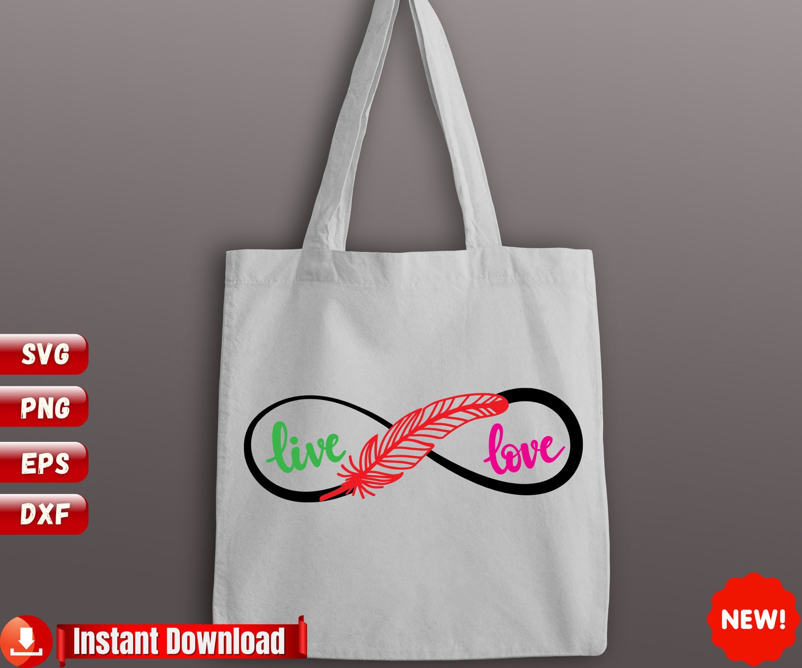 Infinity Feather Svg Feathers Svg Feather Bundle Svg - Etsy