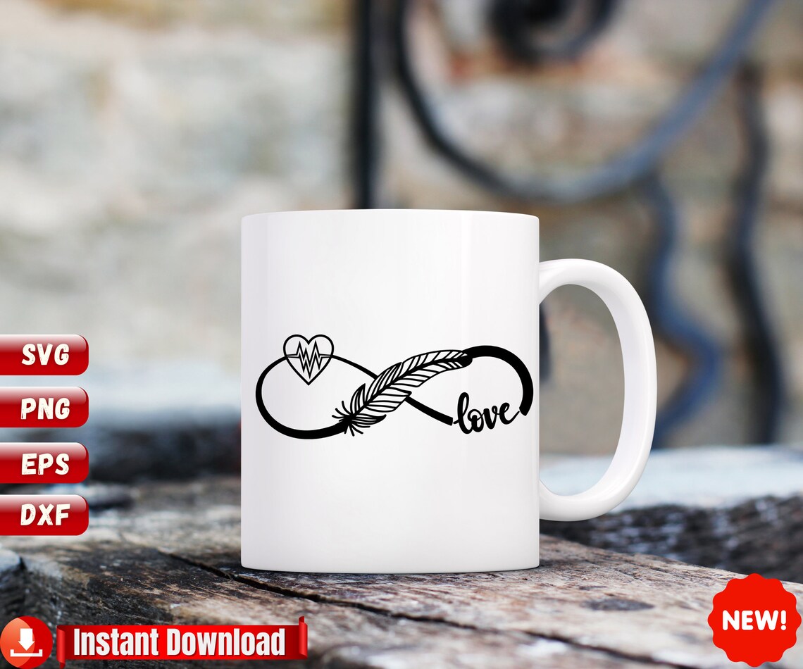 Infinity Feather Svg Feathers Svg Feather Bundle Svg - Etsy