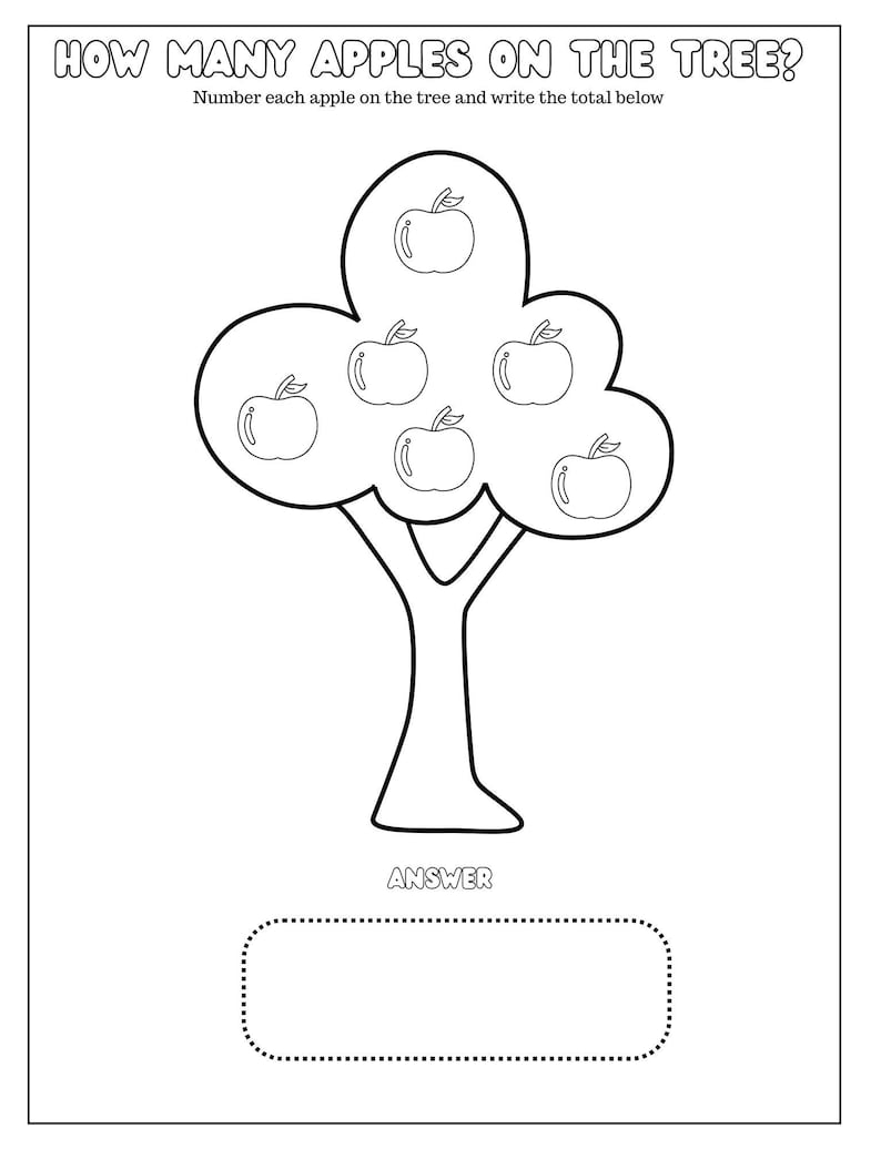 7 Page Worksheet for Kids, Preschool, Printable Activities, Educational ...