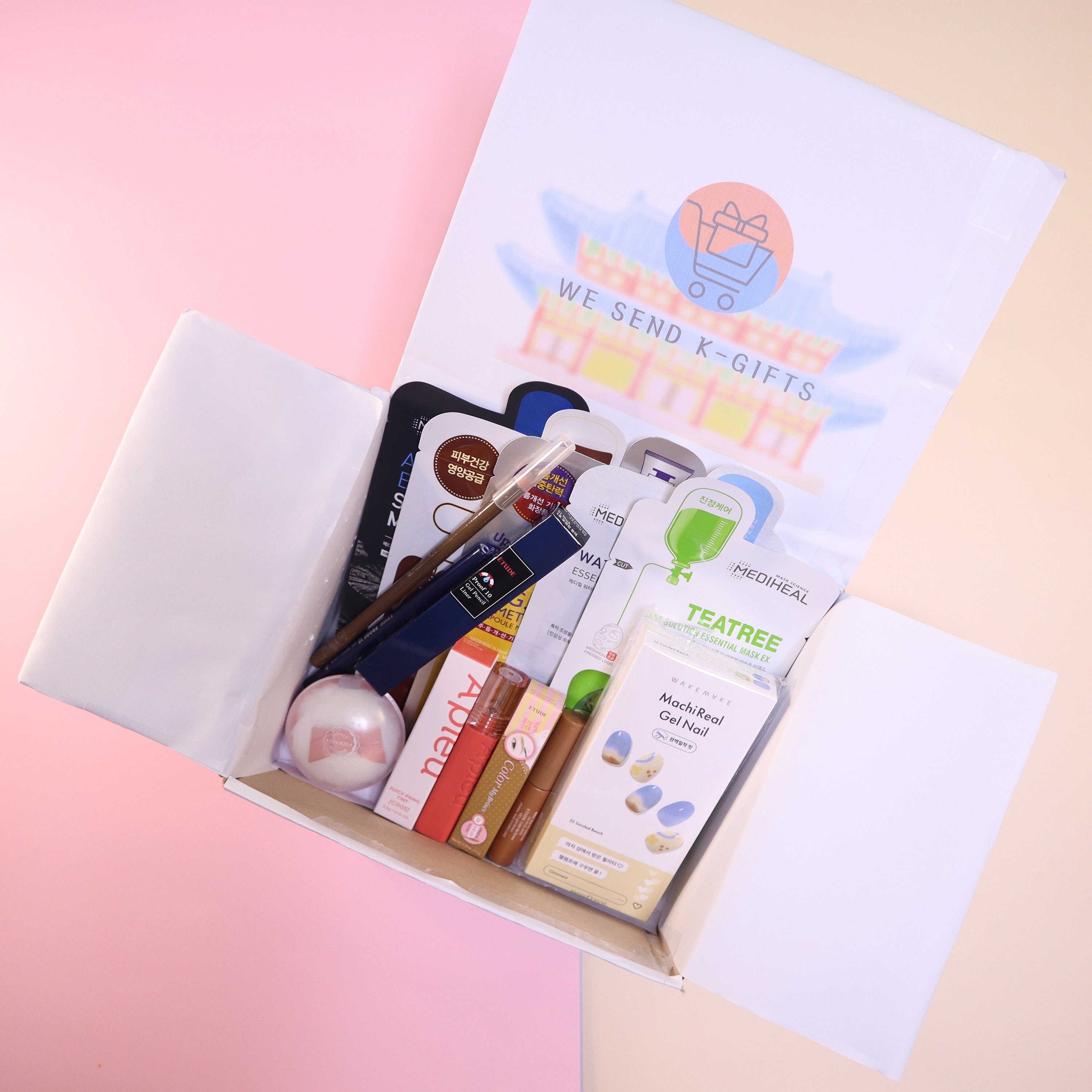 Korean Beauty Gift Box / Lipstick Facial Mask Skincare Korea Eyeliner ...