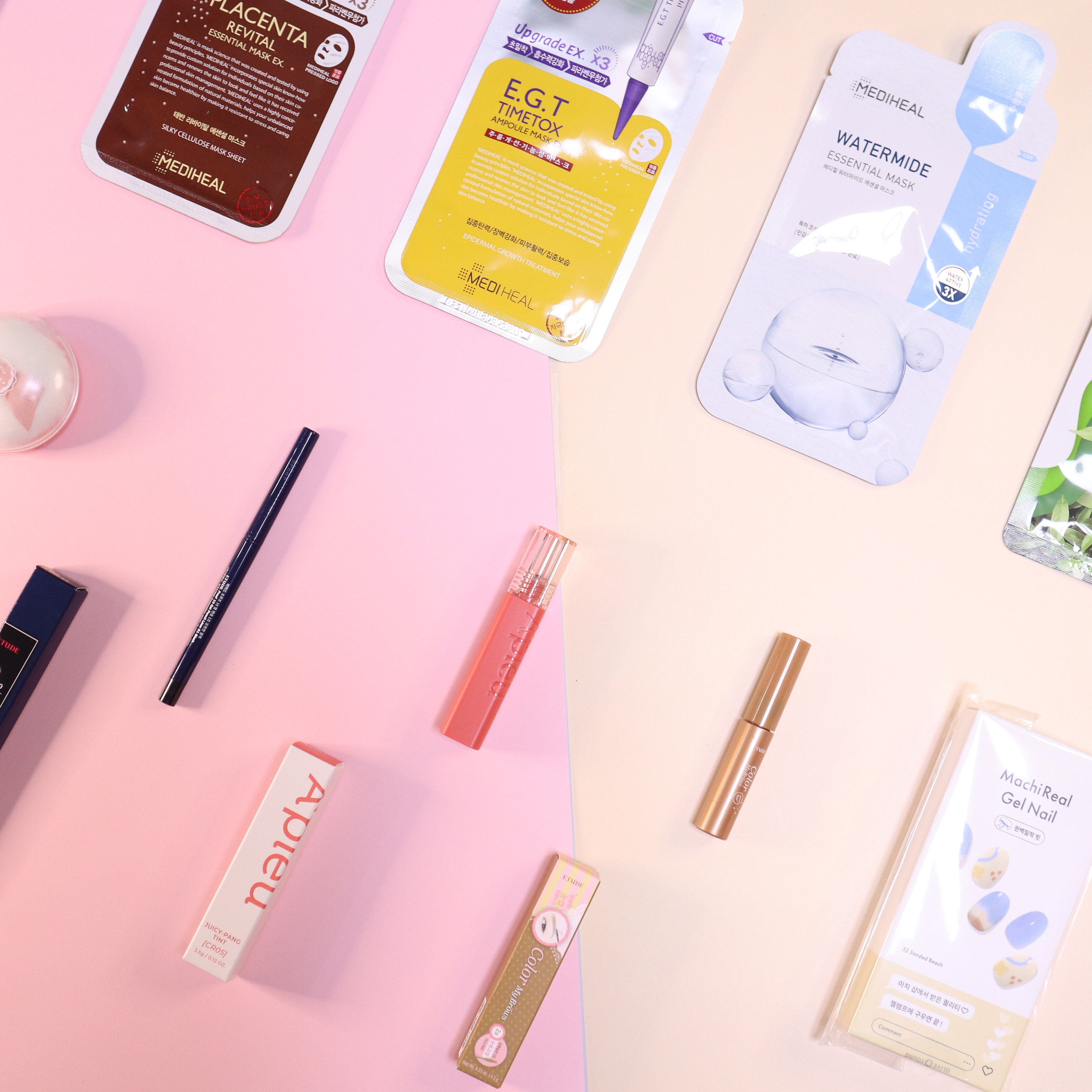 Korean Beauty Gift Box / Lipstick Facial Mask Skincare Korea Eyeliner ...