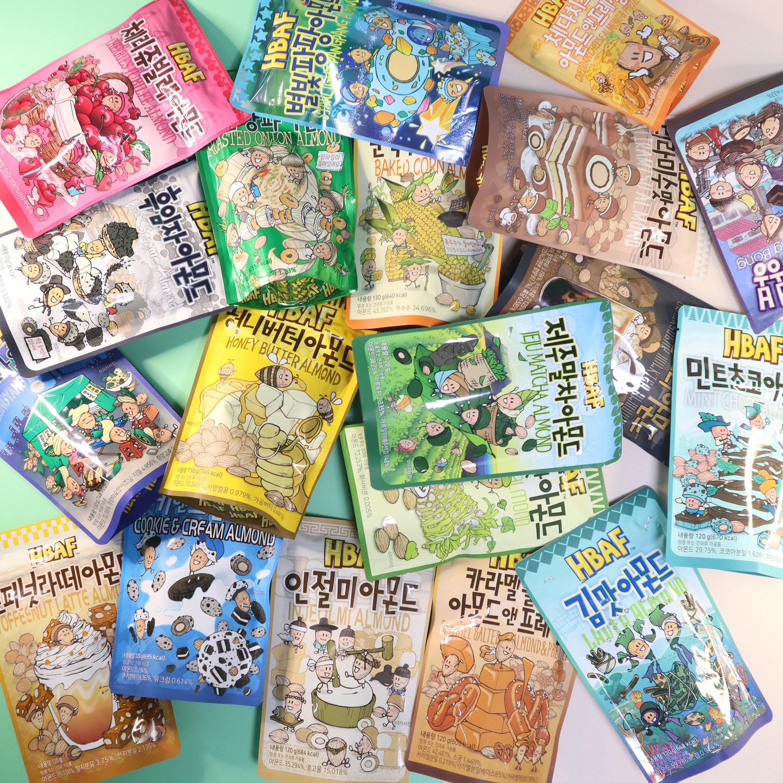 Korean Fried Almonds / Korea Almond / HBAF / Injeolmi Cookie and Cream ...