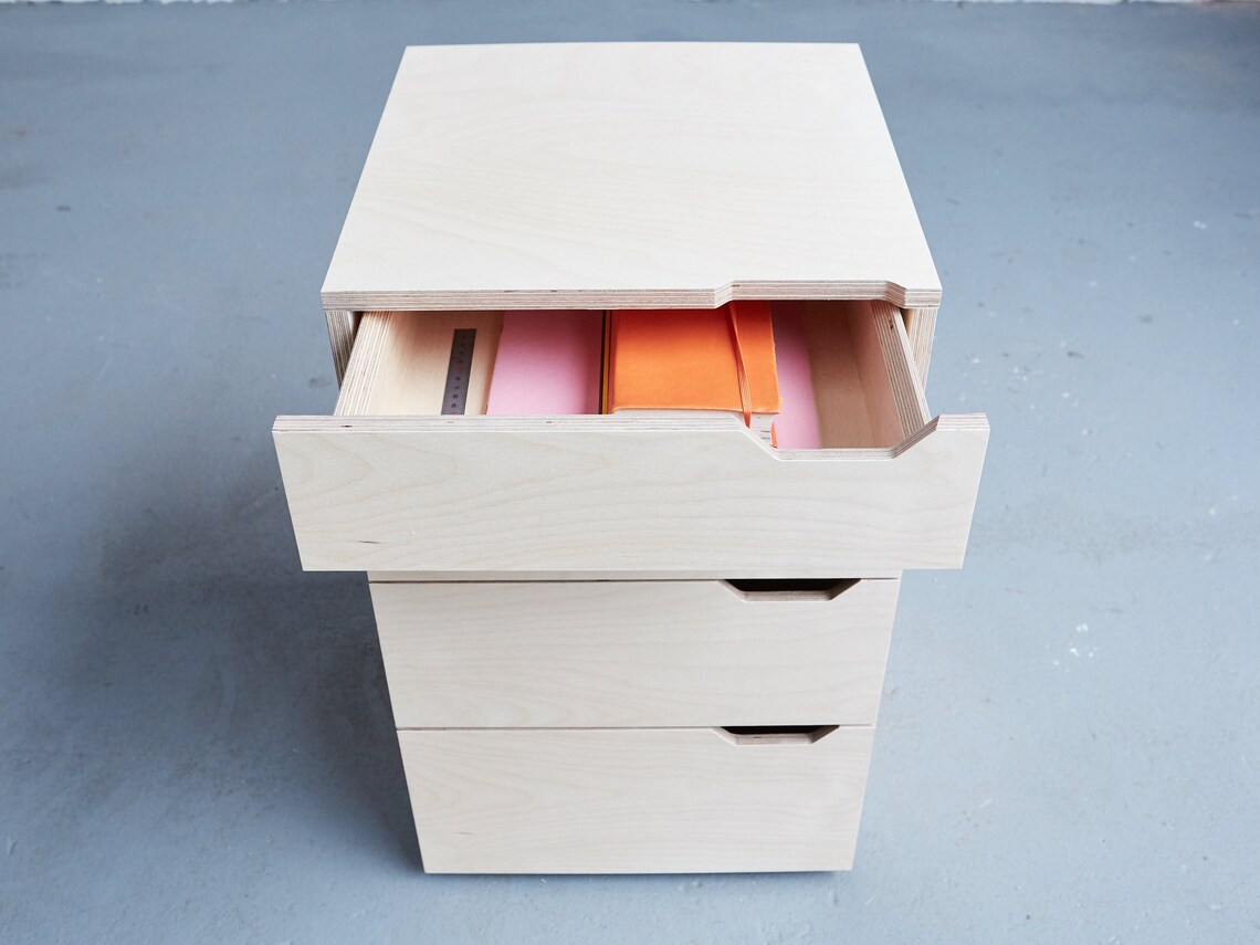 Filing Cabinet / Plywood Side Table - Etsy