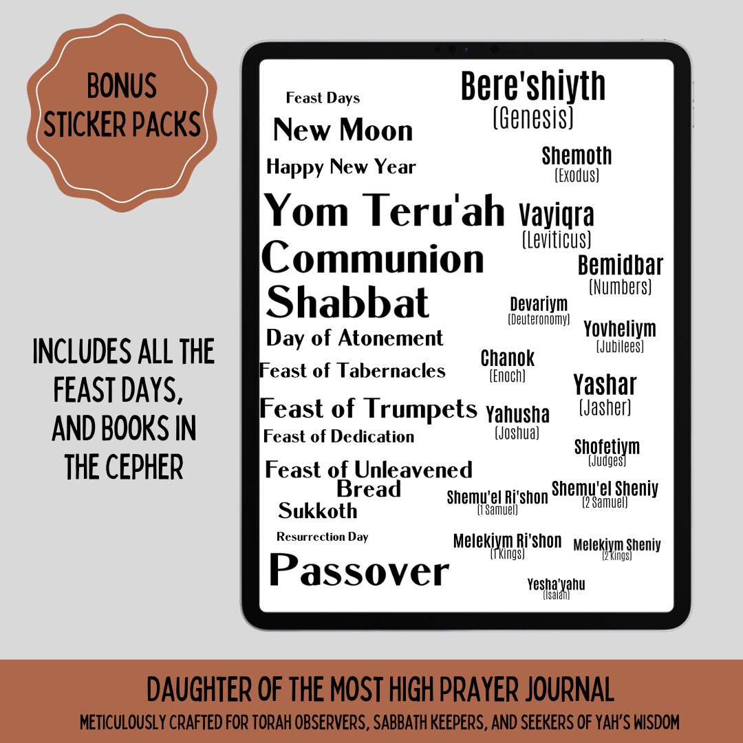 Daughter of the Most High Digital Prayer Journal- Torah Observant ...