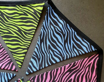 Neon Zebra Print | Etsy