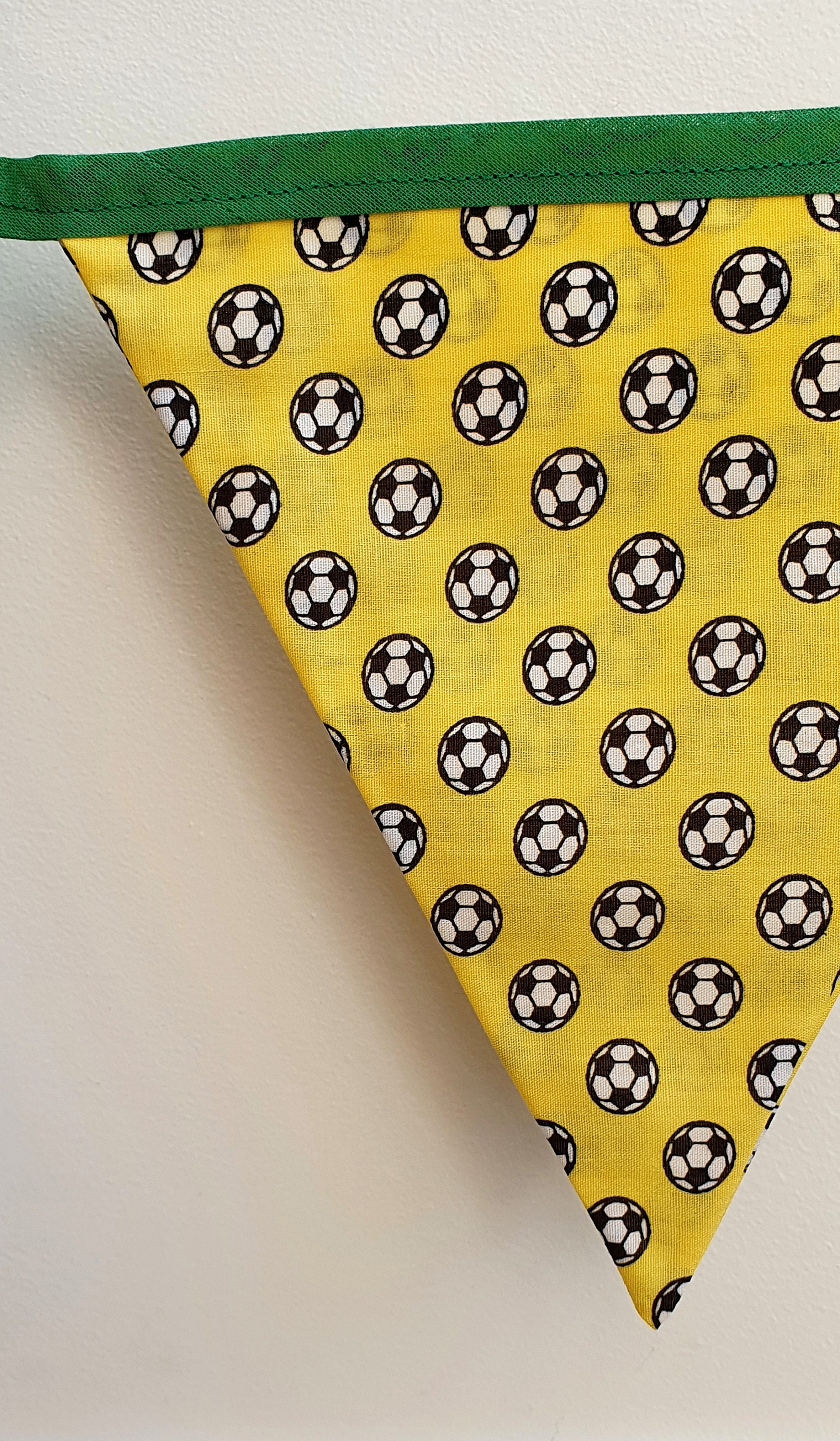 Football Bunting, Football Party Decoration, Fabric Bunting, Boys ...