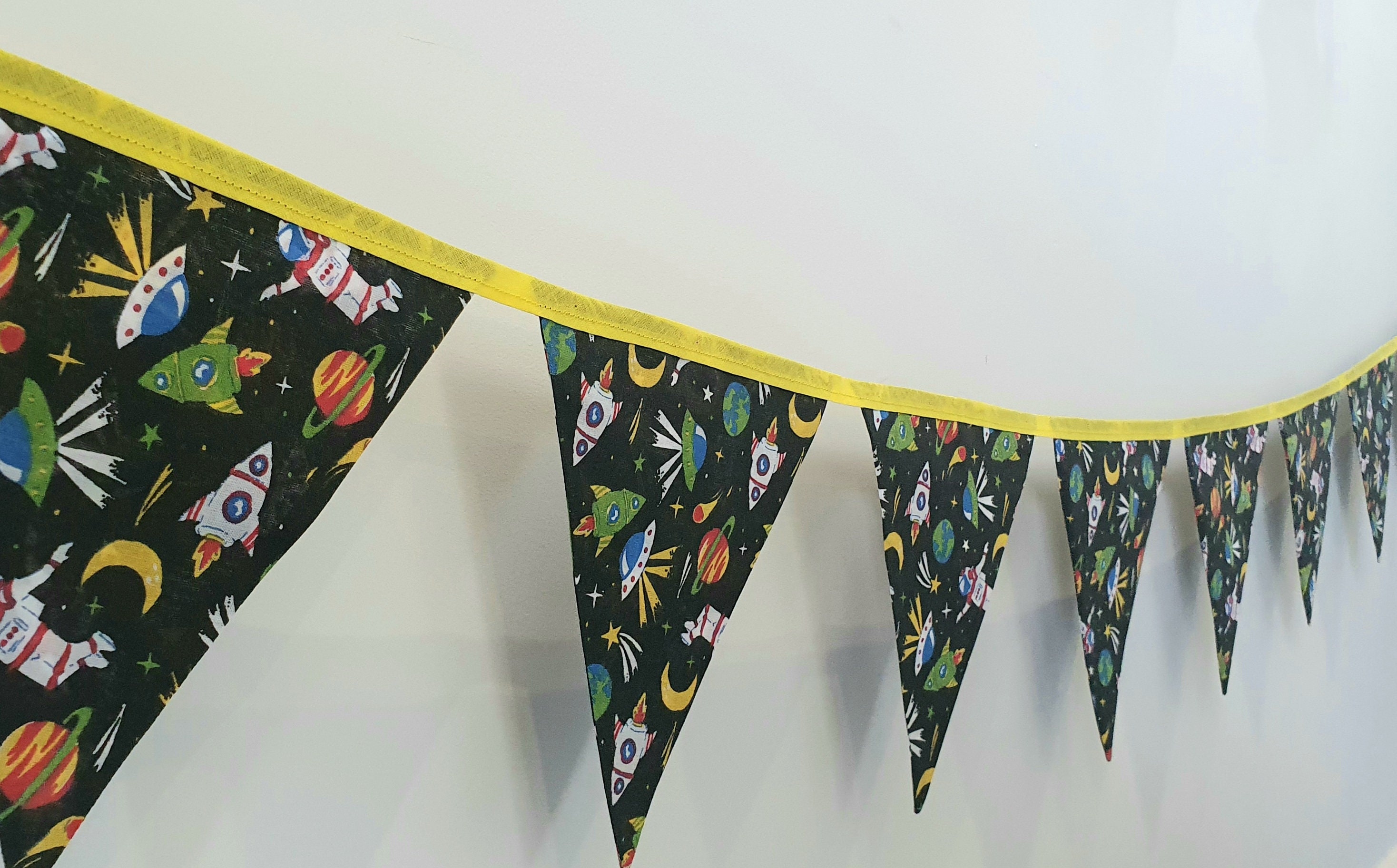 Space Bunting, Space Theme Decor, Space Banner, Astronauts and Rockets ...