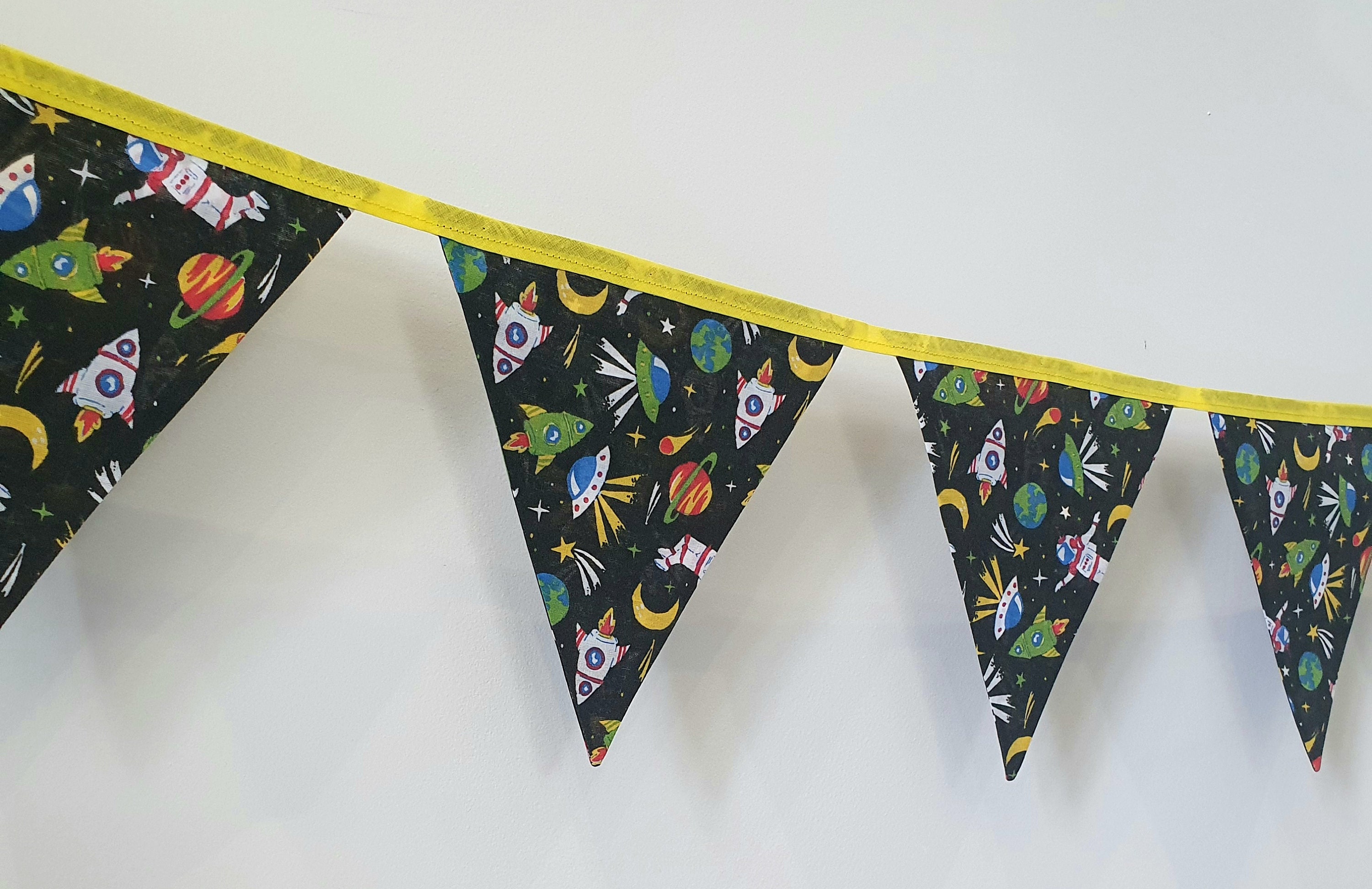 Space Bunting, Space Theme Decor, Space Banner, Astronauts and Rockets ...