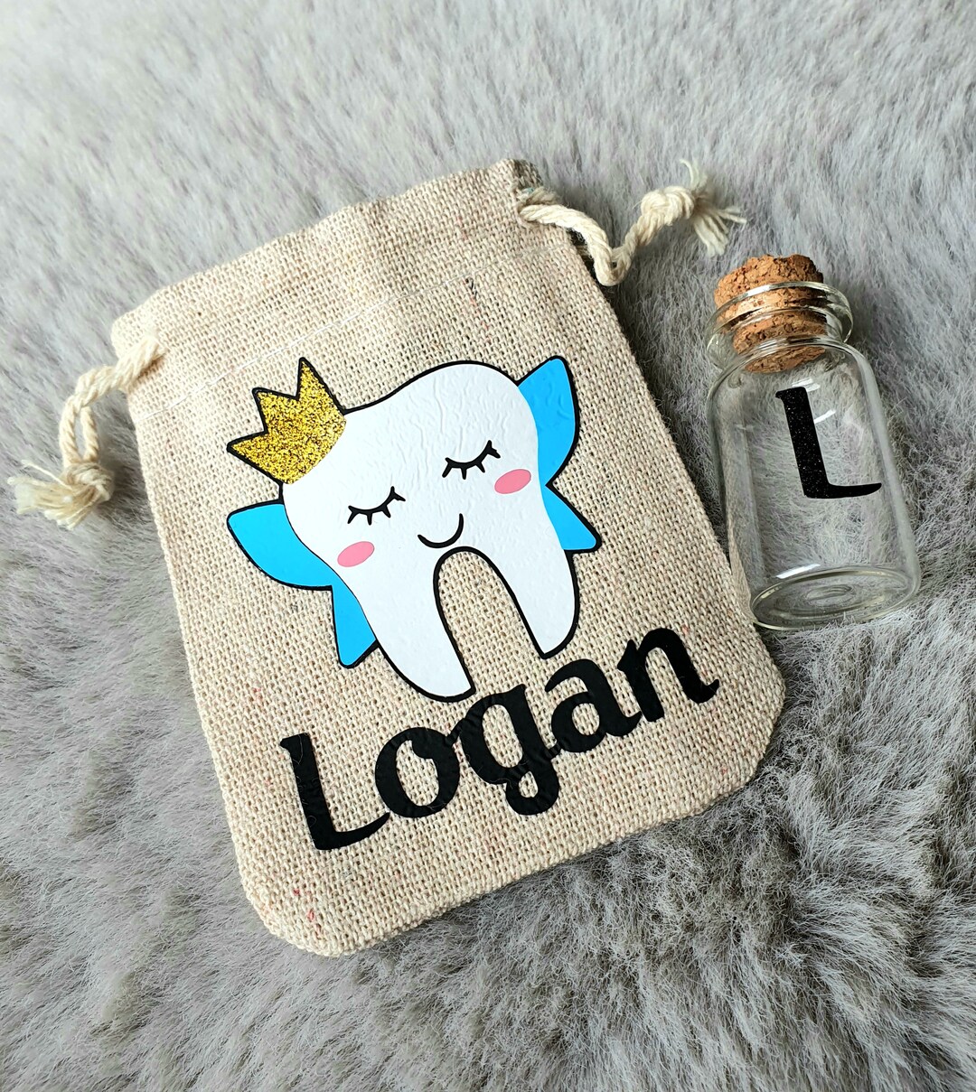 Personalised Tooth Fairy Bag, Tooth Fairy Pouch, First Tooth Keepsake ...