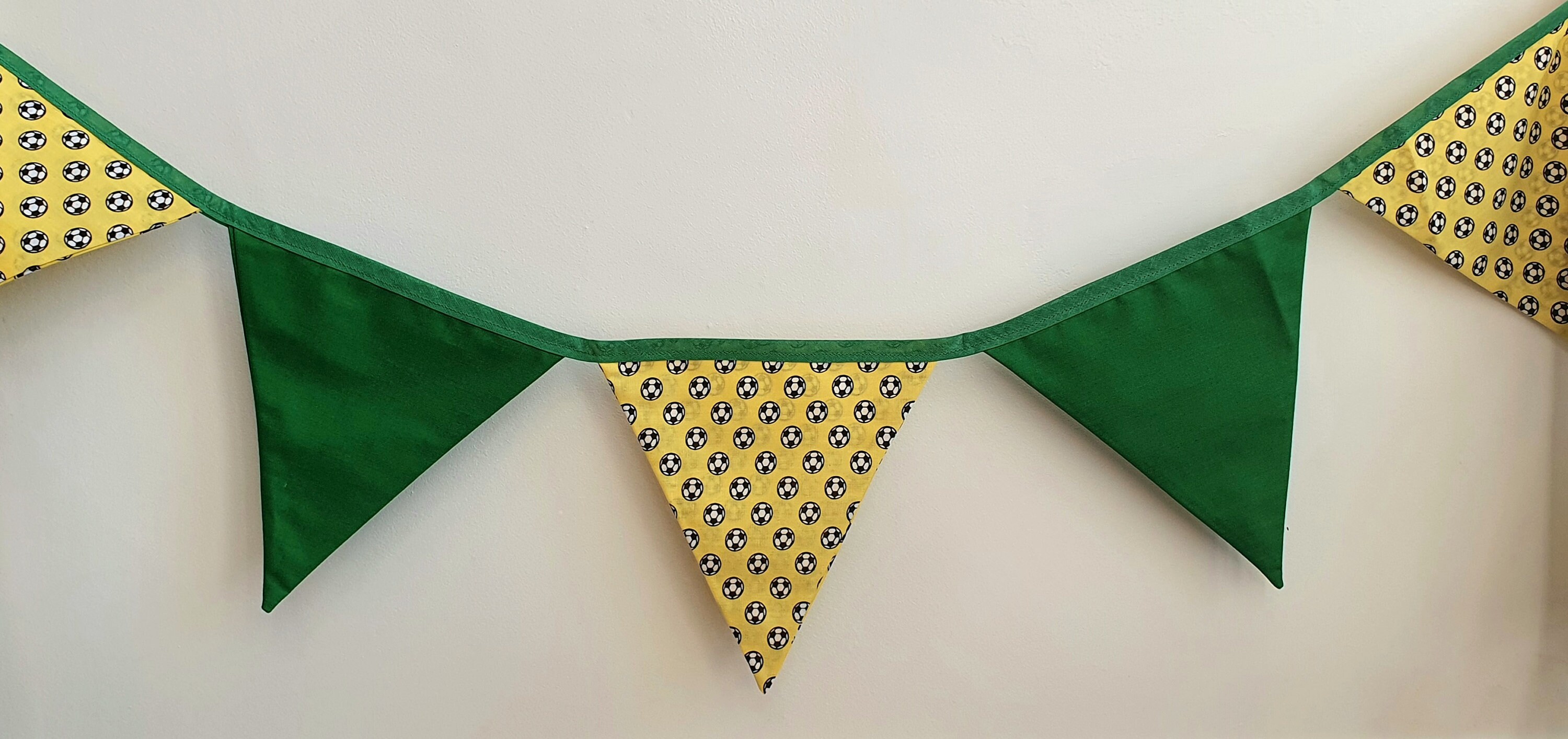 Football Bunting, Football Party Decoration, Fabric Bunting, Boys ...