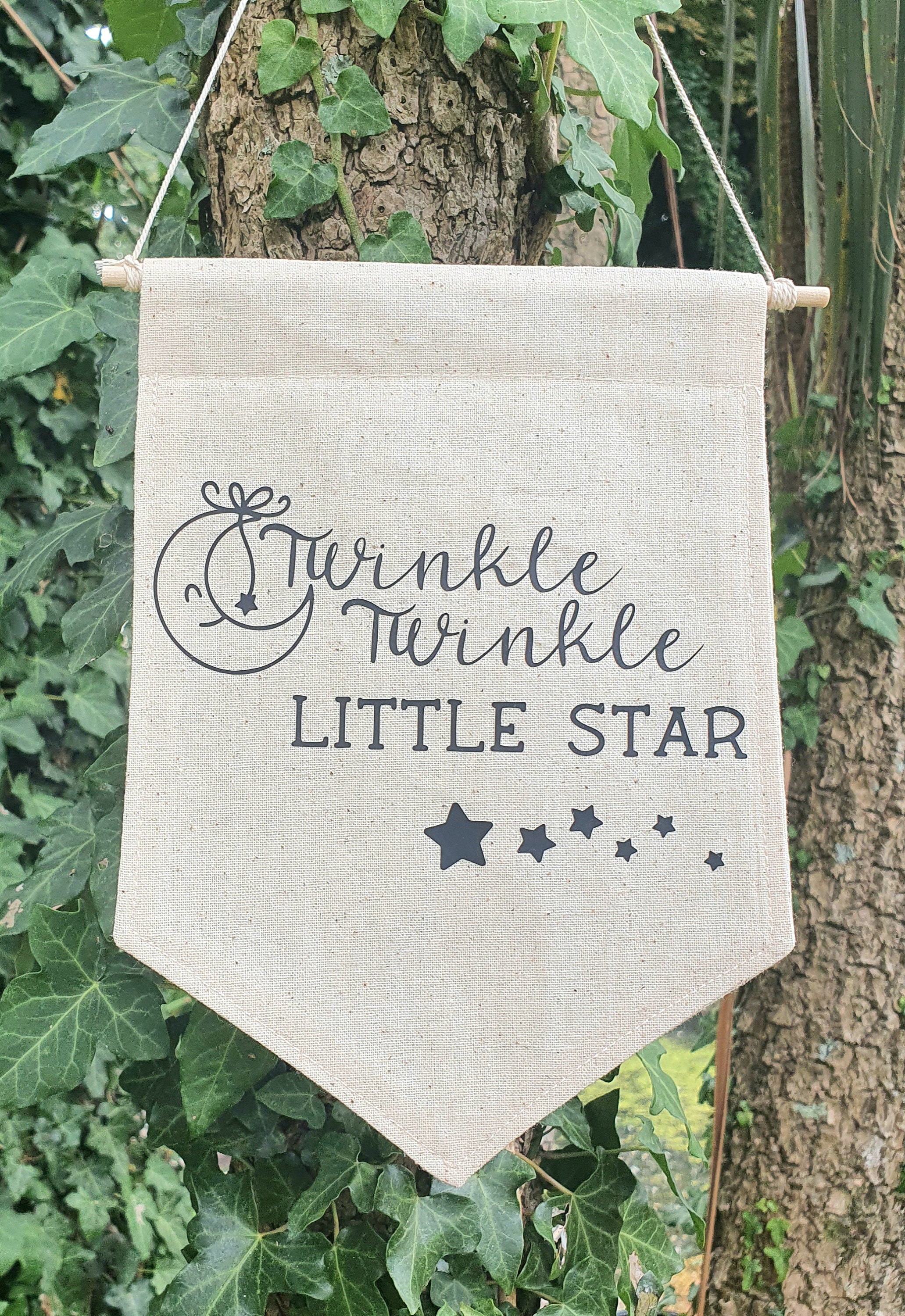 Twinkle Twinkle Little Star Pennant Flag, Children's Bedroom Decor ...