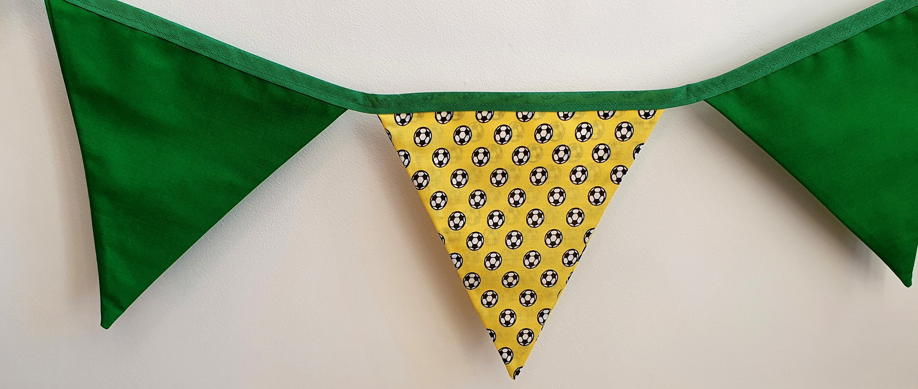 Football Bunting, Football Party Decoration, Fabric Bunting, Boys ...