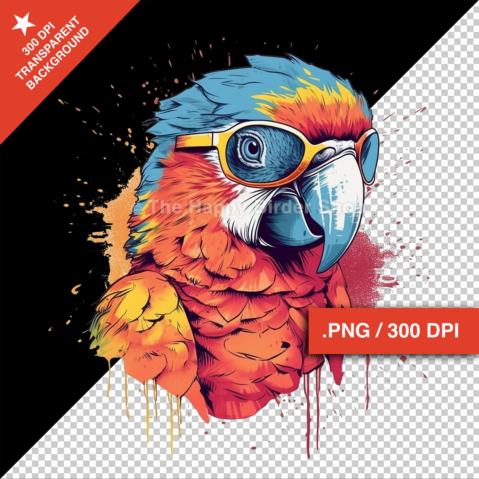 Macaw Clipart | Tropical Bird PNG | 300 DPI PNG | Parrot Clipart ...