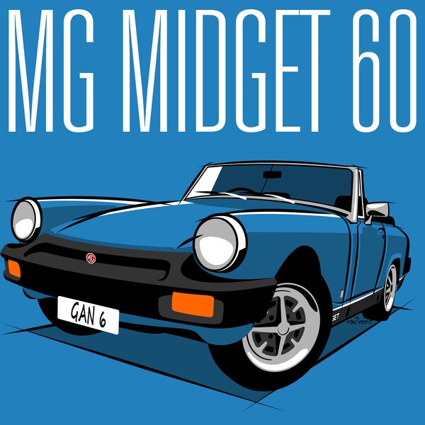 Mg Midget Outline - Etsy