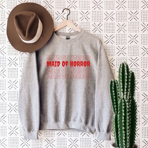 Maid of Horror Sweatshirt| Halloween Bachelorette Sweatshirt,spooky ...