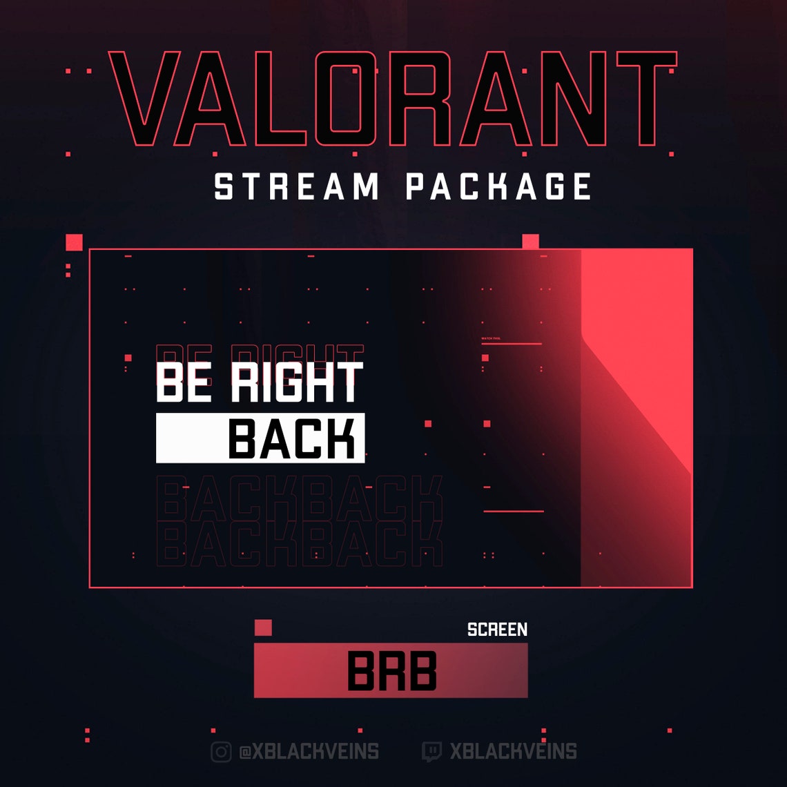 Animated VALORANT Theme Stream Package / Stream Graphics | Etsy