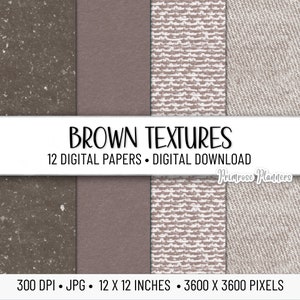 Brown Textured Digital Paper Pack | Digital Base Paper | Burlap Digital ...
