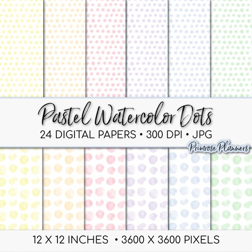 Pastel Watercolor Stripes Digital Paper Pack Digital - Etsy