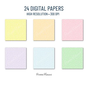 Pastel Stars Confetti Digital Paper Pack Digital Starry Paper Printable ...