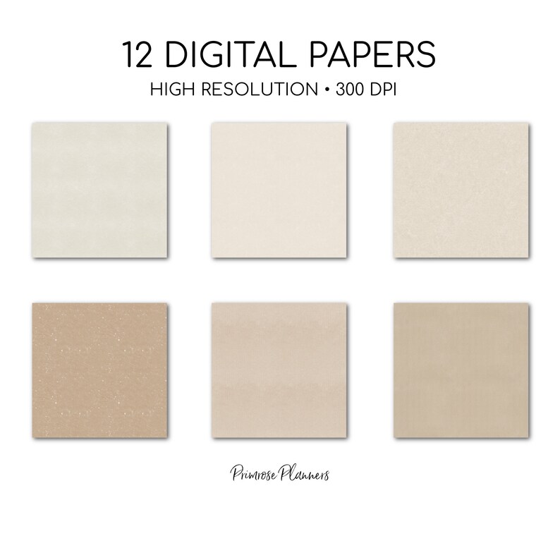 Beige Textured Digital Paper Pack Digital Base Paper | Etsy
