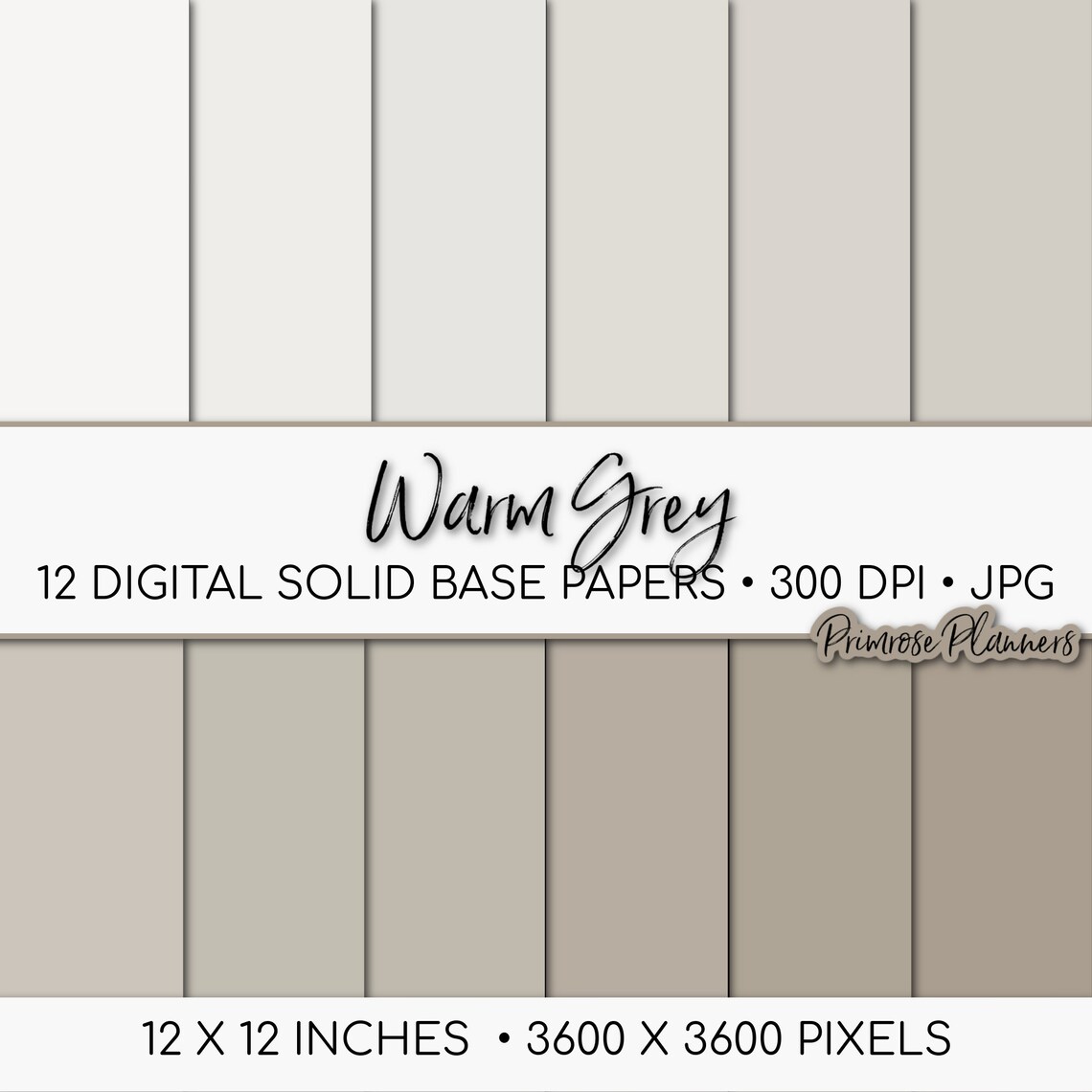 Shades of Grey Solid Digital Paper Pack Plain Background | Etsy Canada