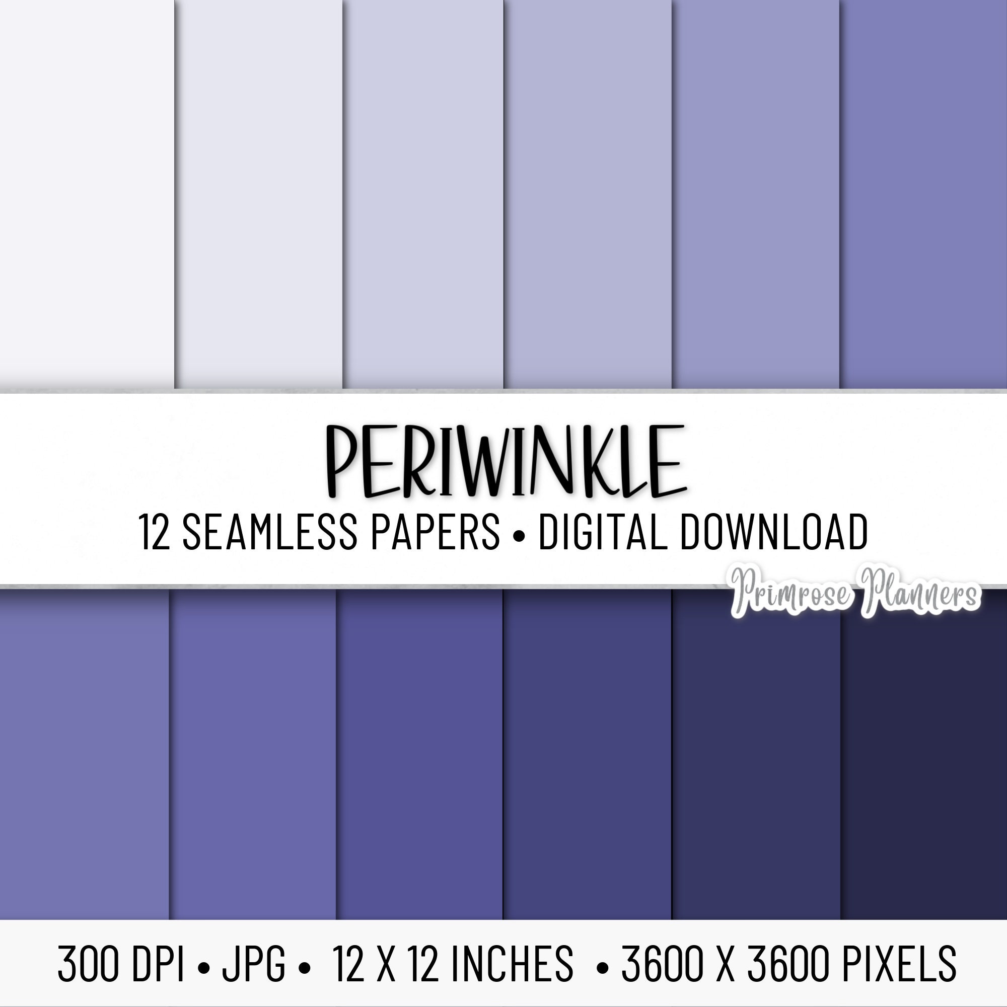 Periwinkle Solid Digital Paper Pack Digital Solid Paper - Etsy