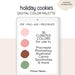 Holiday Cookies Digital Color Palette - Color Chart | Goodnotes Tool ...