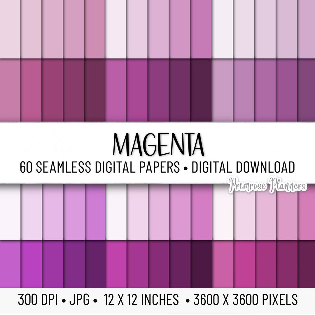 Magenta Solid Digital Paper Pack | Digital Solid Paper | Solid Digital ...