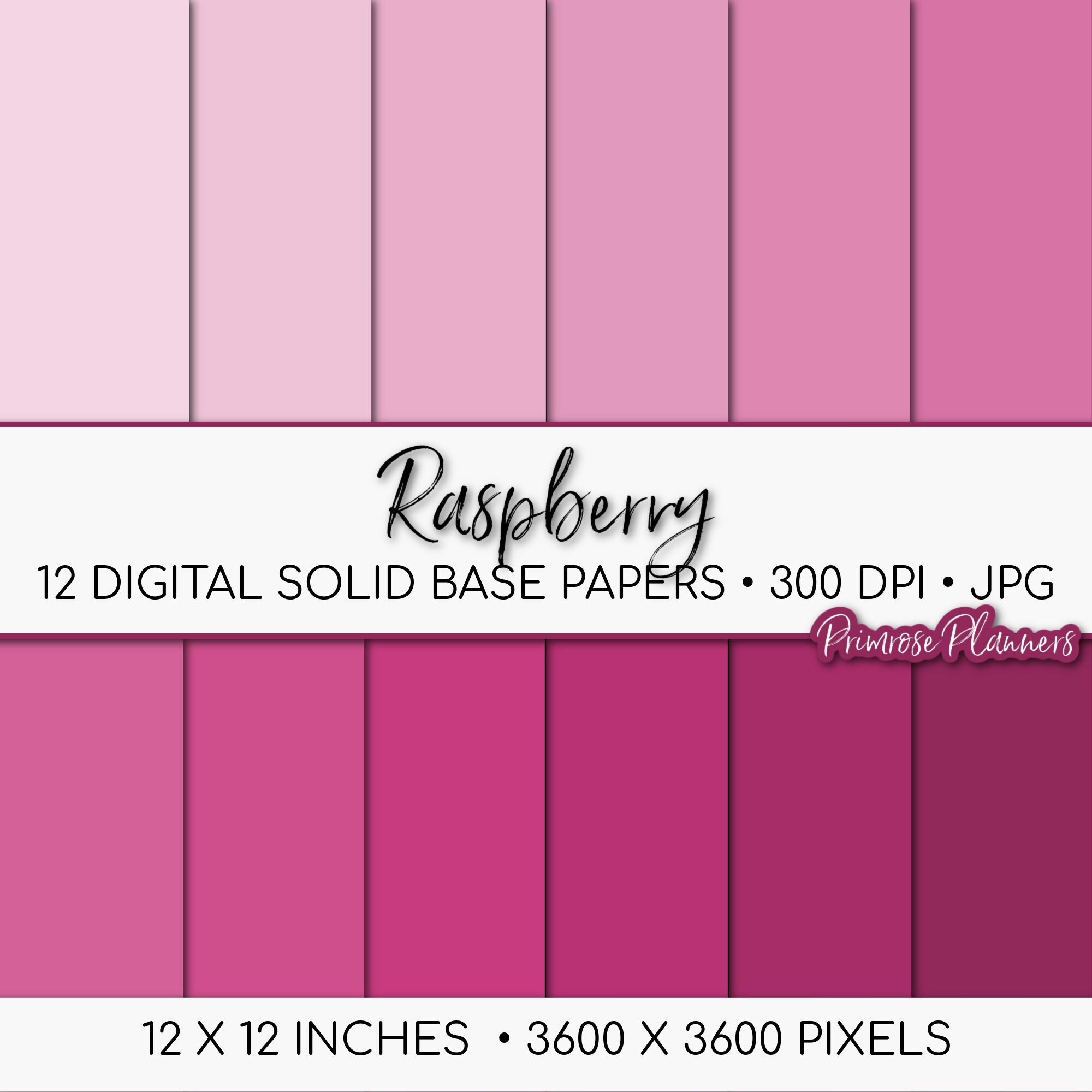 Raspberry Fuchsia Solid Digital Paper Pack Digital Solid - Etsy