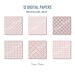 Mauve Tartan Digital Paper Pack Digital Pink and Grey Paper - Etsy