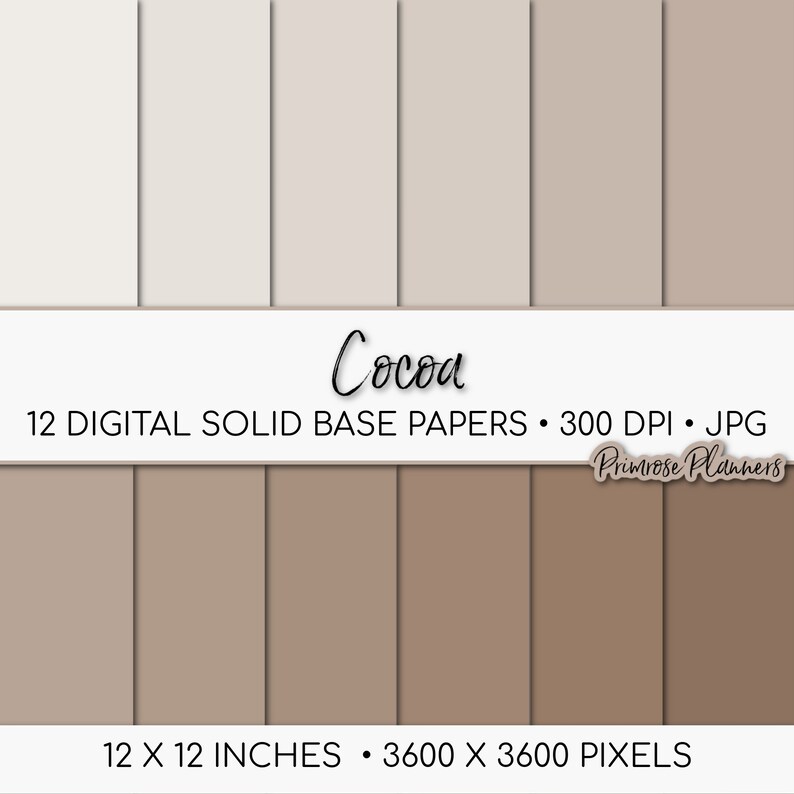 Neutral Solid Digital Paper Pack Plain Grey Background | Etsy